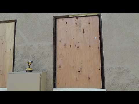 How to Board Up Window Opening