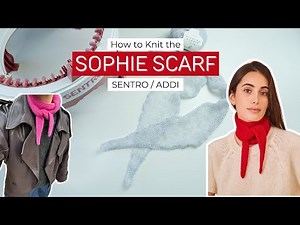 How to knit the Sophie Scarf on a Sentro knitting machine DIY tiny scarf tutorial