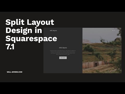 Split Screen Layout Design in Squarespace 7.1