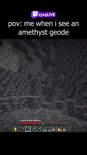 14K views · 43 reactions | i swear the calcite is the only good part of amethyst geodes #Minecraft #reels #MinecraftVillageBuild | Jysq Gaming | Facebook