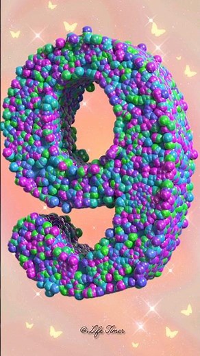 9 to 0 Bubbly Numbers Countdown | Fun Countdown with Voice 🎤✨