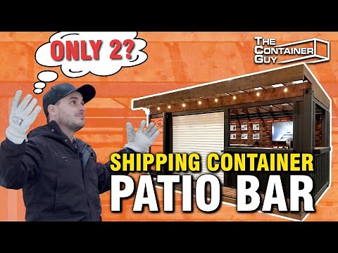DIY Shipping Container Conversion: Ultimate Patio Bar & Kiosk Makeover!