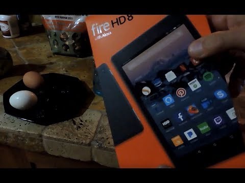 Kindle Fire HD 8 (7th Gen) Unboxing and Initial Setup