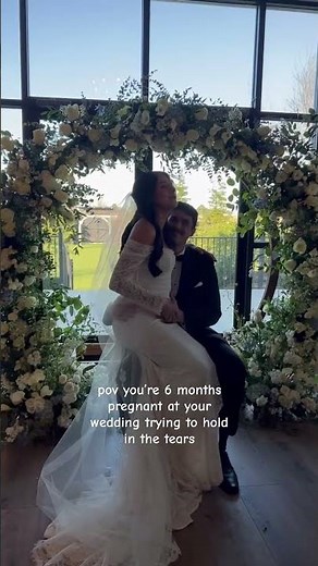 being a pregnant bride was the most beautiful experience 🤍 #wedding #bride #pregnancy