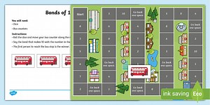 Number Bonds of 10 Bus Game