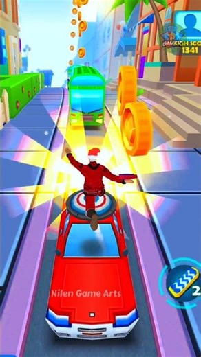 Subway Santa Runner Android Gameplay – Epic Holiday Run! #santarunner #shorts