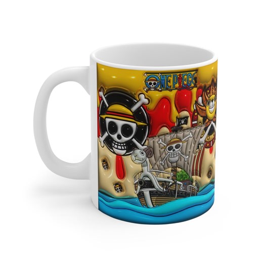 One Piece Mug Wrap | Anime Pirate Ship PNG (digital Download) - Etsy