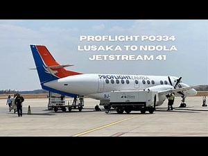 Proflight Zambia Jetstream 41 full flight report from Lusaka to Ndola.