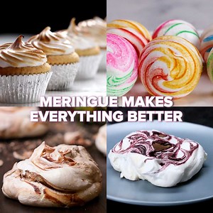 If you love meringue but don't know quite how to make it, you're in the right place! We have the most amazing ways of making meringue that are simple, yet absolutely divine! see and shop the recipe: https://tasty.co/buy/rainbow-swirl-meringues | Tasty