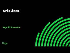 Sage 50 Accounts (UK) - Gridlines