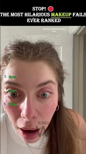 The Most Hilarious Makeup Fails Ever Ranked #shorts