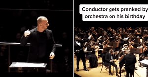 Conductor was stunned when his orchestra refused to respond to him. They then broke into song