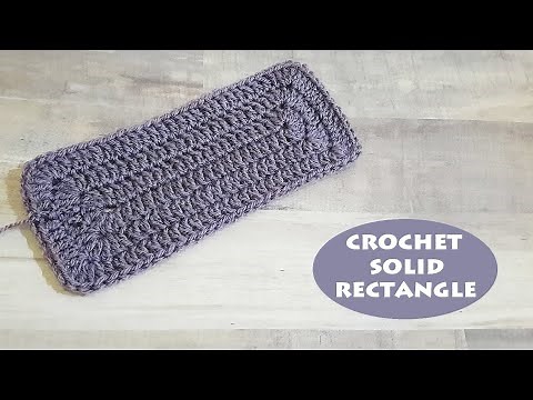 How to crochet a rectangle with solid corners? I Crochet rectangle baby blanket | Crochet With Samra