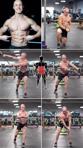 Alex Lueth | #1 Natural Online Coach | Athletic core exercises! Here are some cable core exercises you can add to your routine. Top right: Half kneeling cable chop (high to... | Instagram