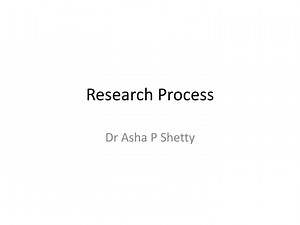 Research Process - SlideServe
