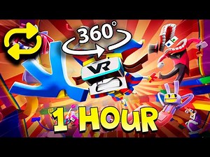 360º VR "Wacky World" 🎵 1 HOUR - The Amazing Digital Circus Music Video