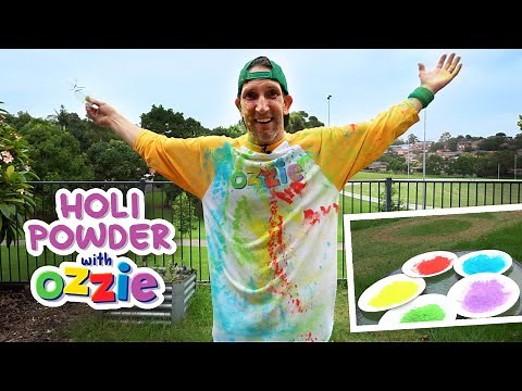 How to Make Holi Powder | Homemade, Simple & Eco Friendly | Educational Video For Kids With Ozzie