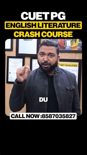 Crack CUET PG English Literature | Crash Course – Join Now