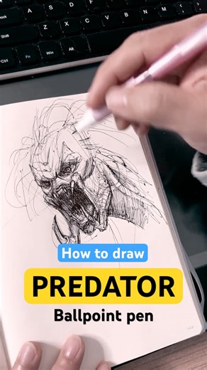 Sketchy Sketching the PREDATOR BADLANDS