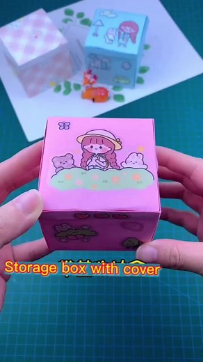 DIY Large Paper Storage Box with Lid Tutorial