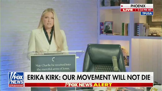 57K views · 3.5K reactions | 'WE'LL NEVER SURRENDER': Charlie Kirk's wife, Erika, announces that the Turning Point USA campus tour will continue this fall, as will his radio show and AmericaFest. "In a world filled with chaos, doubt, and uncertainty, my husband’s voice will remain. It will wring out louder and more clearly than ever." | The Daily Signal | Facebook