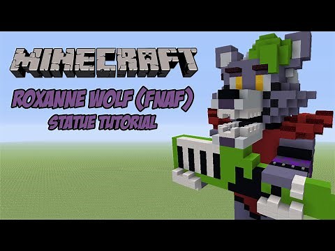 Minecraft Tutorial: Roxanne Wolf (FNAF: Security Breach) Statue