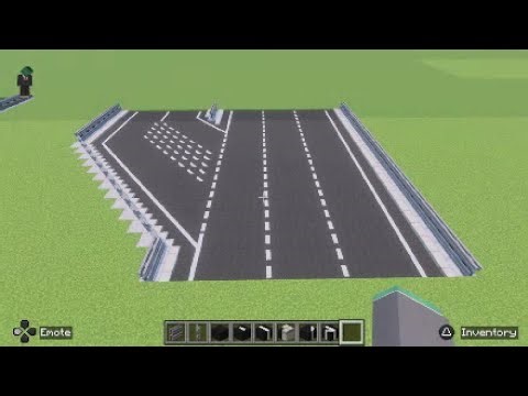 Minecraft tutorial for a motorway exit on PS5