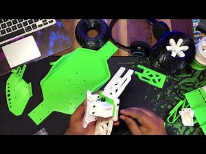 1:10 scale model car 3d printed parts assembly