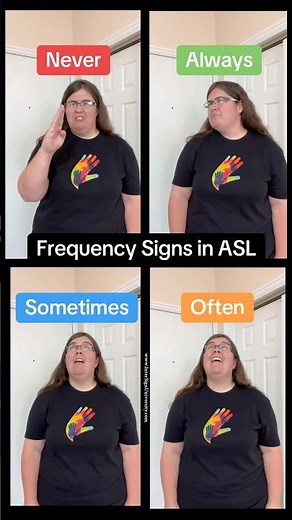 ⏰ How to sign Always, Never, Sometimes, Often in ASL | ASL Essentials