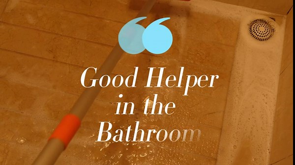 Multifunction Magic Rubber Air Broom, Replaceable Silicone Floor Squeegee, Sweeper and Scrape 2 in 1 Household Cleaning Squeegee Broom for Floor, Bathroom, Kitchens, Tile, Glass (Orange)