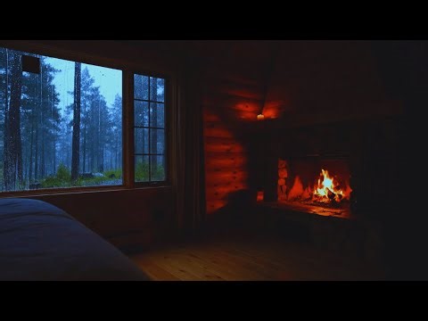 Instant Calm for Sleep 🔥 Rain & Fireplace Ambience to Relax, Meditate, and Unwind