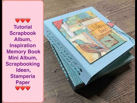 Tutorial Scrapbook Album, Inspiration Memory Book, Mini Album, Scrapbooking Ideen, Stamperia Paper