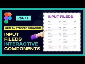 How to Create Responsive Input Fields in Figma with Auto Layout and Variants #figma #figmaconfig