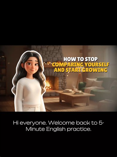 [B2] How to Stop Comparing Yourself and Start Growing | Self-Improvement English #selfimprovement #learnenglish #learnontiktok #EnglishForBeginners #5MinuteEnglish #EnglishListening #ESL #learnenglishdaily #englishlesson #englishlearning #englishdaily #englishlearner #dailylife #dailypractice #englishtok #studytok #studygram