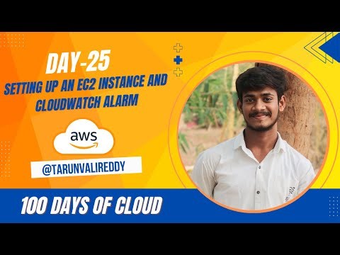 Day 25 : How To Set Up Cloud Watch Alarm For An EC2 | 100 Days of Cloud | Kode kloud