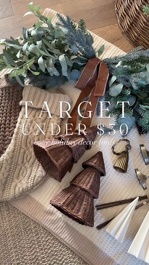 2.7K views · 106 reactions | Target’s Christmas decor is too good this year! Everything here is under $30 and on sale now — cozy, neutral, and budget-friendly finds that look high end! Comment SHOP to get links sent directly to you for the items seen here! Which find is your favorite? • • #TargetFinds #TargetChristmasDecor #BudgetFriendlyHome #NeutralChristmas #CozyHomeStyle #Christmas2025 #HolidayDecorInspo #TargetStyle #christmasdecor | Take Me Home Cedar Road | Facebook