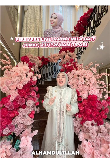 Mila dan Shella Saukia: Dekorasi Bunga Pink Live