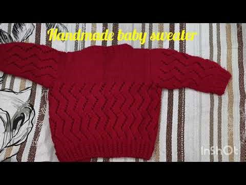 Handmade baby sweater design //; sweater #sweaterdesign