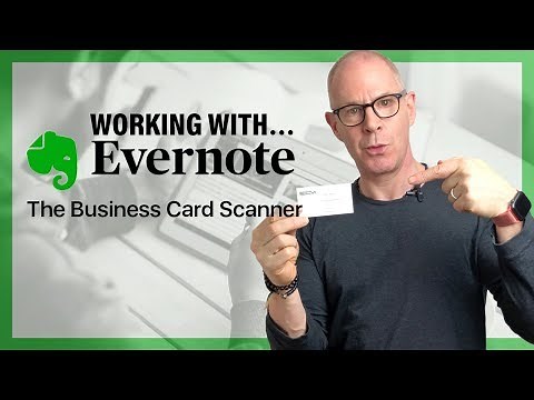 Working With Evernote | How To Name Card Scan
