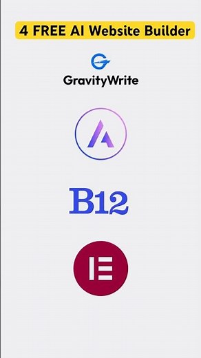 Top 4 FREE AI Website Builders with No Code!