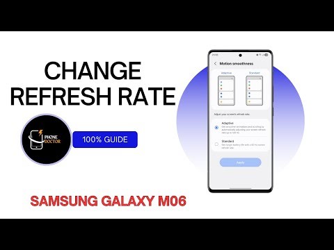 How To Change Refresh Rate on Samsung Galaxy M06 | Smooth Display Settings Tutorial!