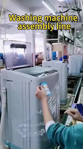 Washing machine assembly line on TikTok