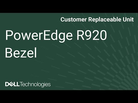 PowerEdge R920: Install security bezel