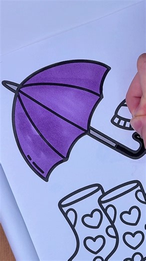 Relaxing Coloring ASMR Experience Under My Umbrella