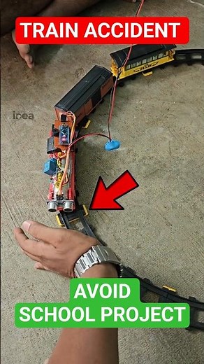Train Collision Avoidance System – 6th to 10th Class School Project | DIY Working Model
