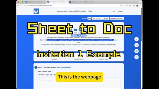 Sheet to Doc Invitation 1 Example Populating Word templates with Excel data