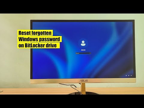 The Simple Password Reset Method on Encrypted Drive