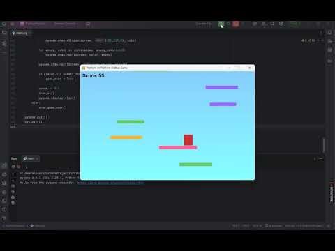 python dasturi orqali yaratilgan o’yin.