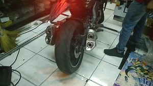 SOUND CHECK NK 400 z1000 dual muffler installed by JAD RACING | Jad Racing Power Pipe