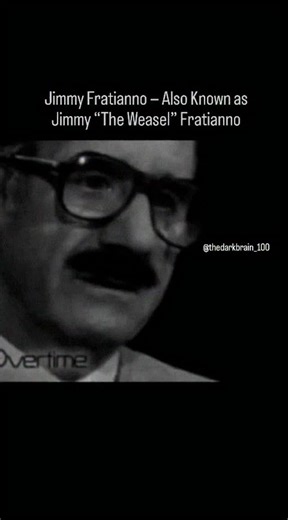 Follow for more dark crime stories 👉 @thedarkbrain_100 He wasn’t just a mobster. He was the man who broke the silence. Jimmy “The Weasel” Fratianno ruled quietly in the shadows of Los Angeles… until prison forced him to choose survival over loyalty. When a Mafia captain turns government witness, the empire starts to crack. Sometimes the most dangerous weapon isn’t a gun — it’s testimony. 📌 Case – Jimmy “The Weasel” Fratianno Jimmy Fratianno was a senior member of the Los Angeles crime family d